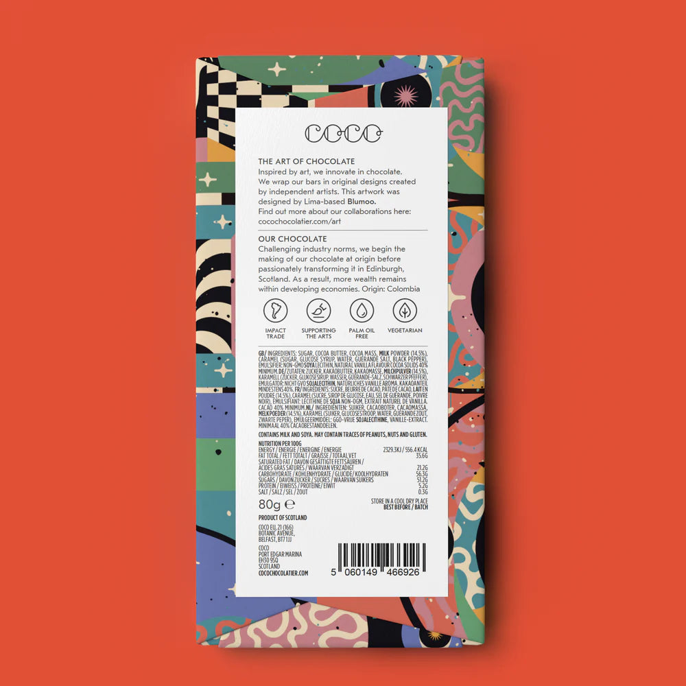 Salt & Pepper Caramel Milk Chocolate Bar 80g – the Shops at Hamilton ...